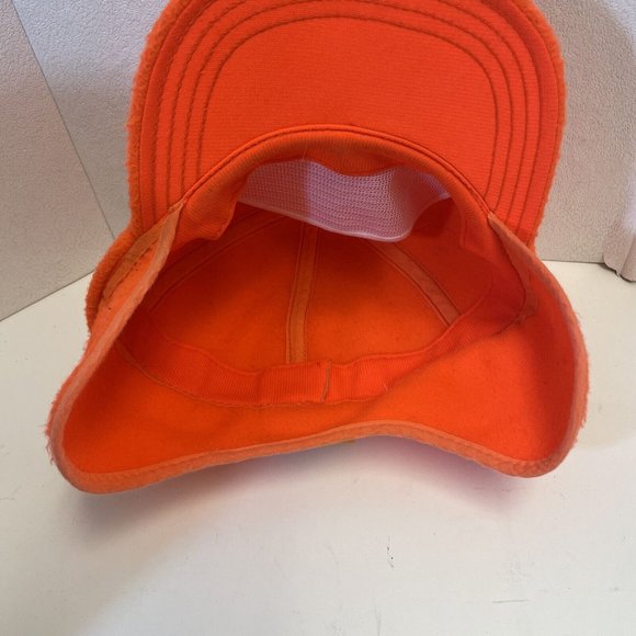 P | Accessories | Vintage Hunters Orange Fitted Hat Cap With Ear Flaps ...